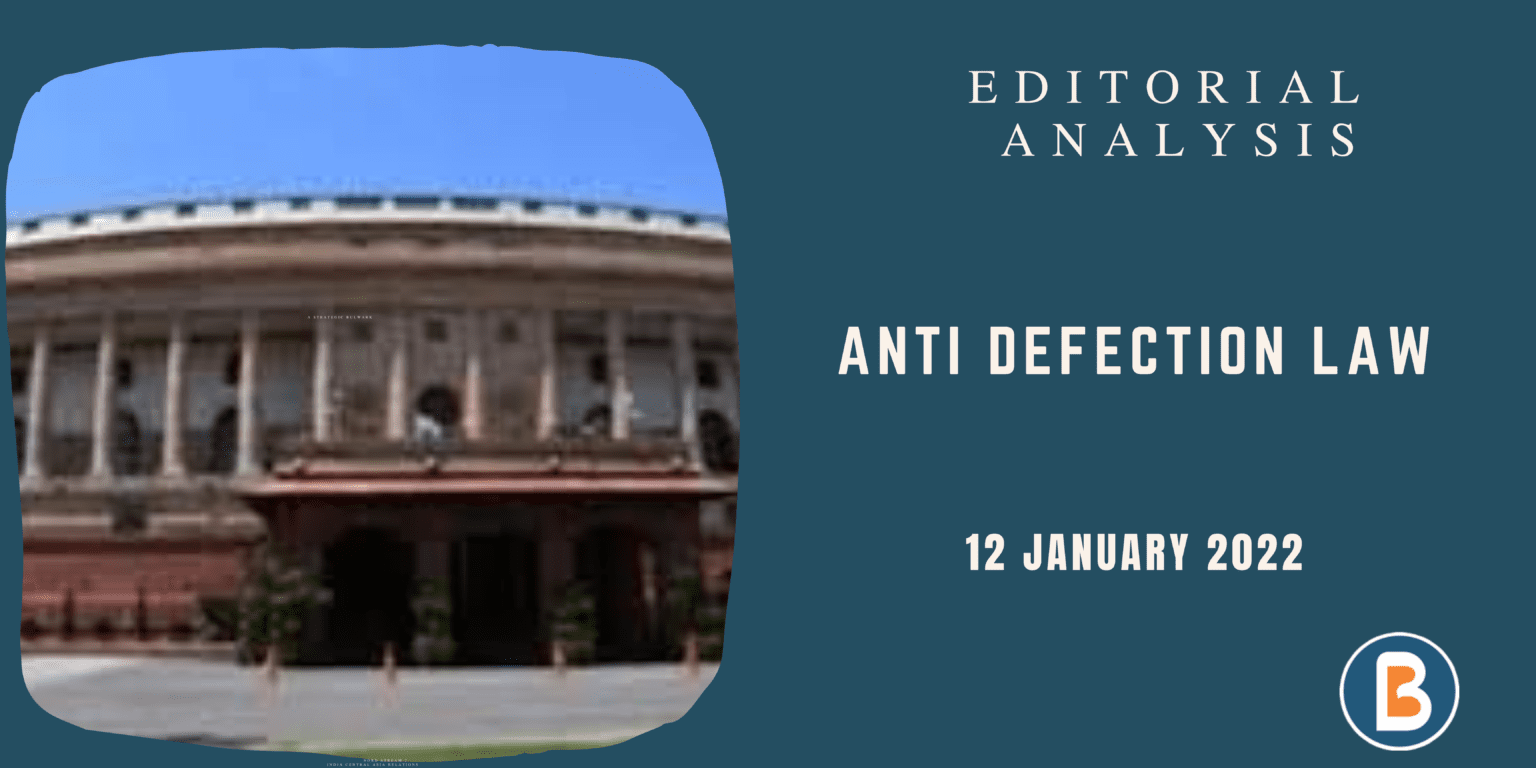 ANTI DEFECTION LAW: Complete Guide - Believers IAS Academy