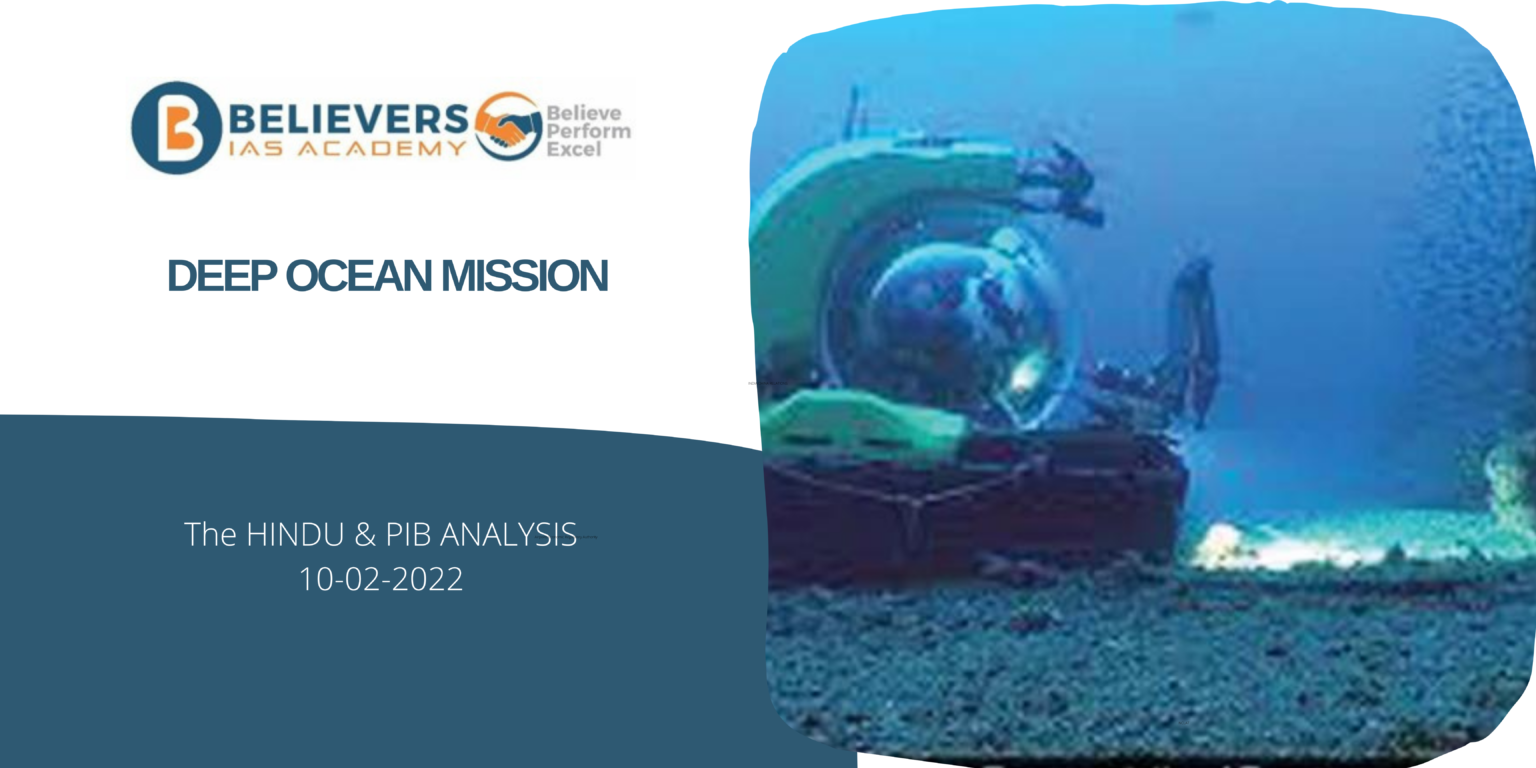 Deep Ocean Mission - Believers IAS Academy