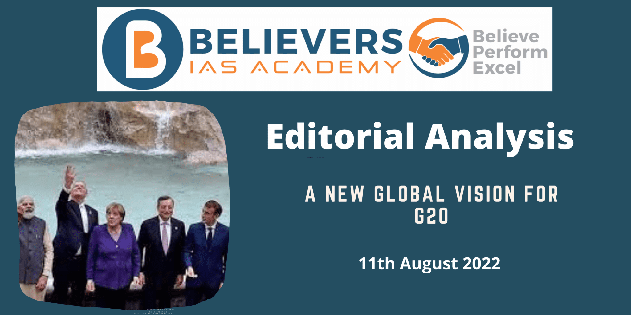 Charting a New Global Vision for G20 - Believers IAS Academy