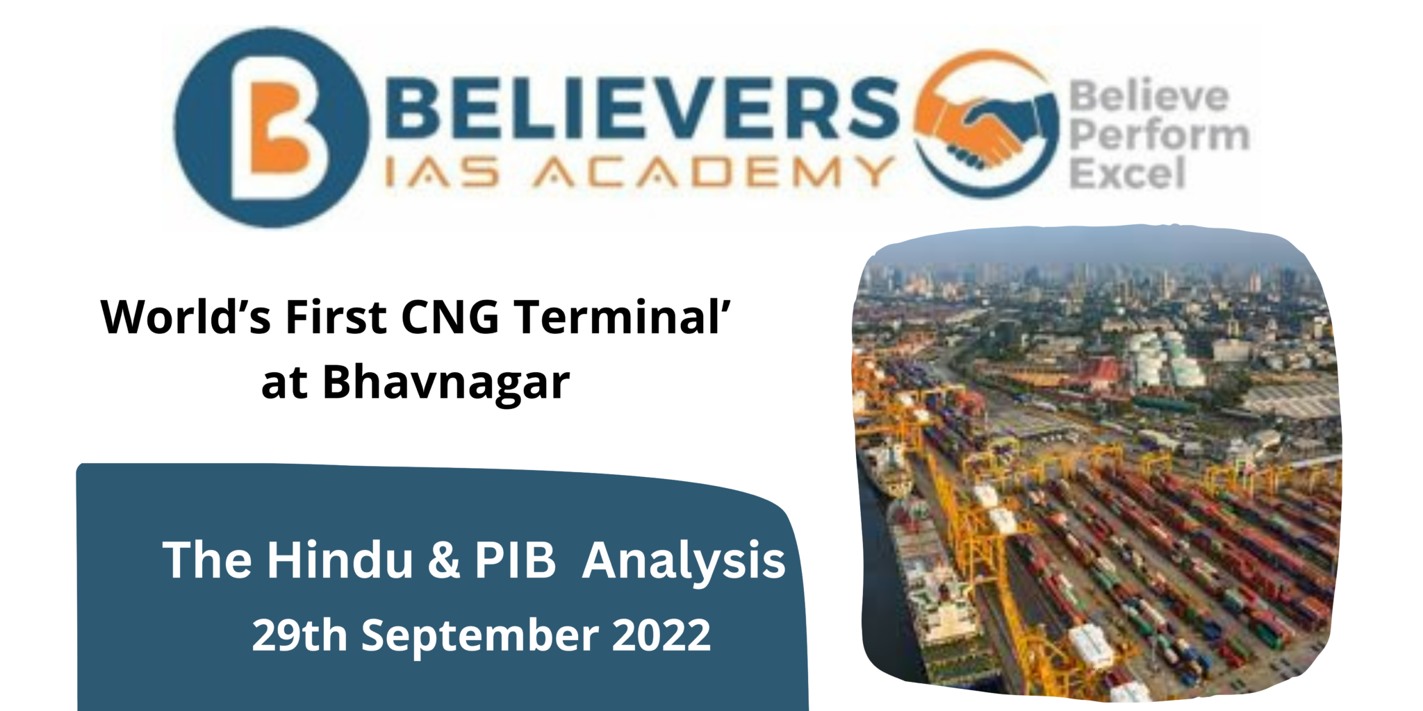 World’s First CNG Terminal’ at Bhavnagar - Believers IAS Academy