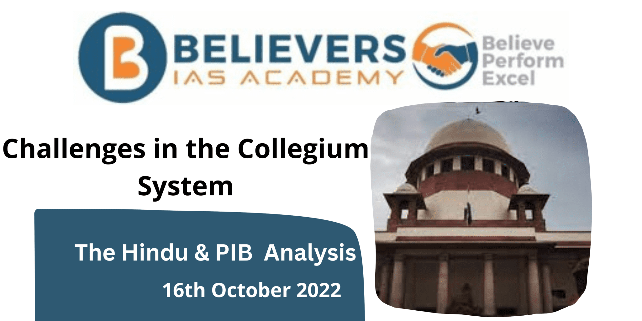 Challenges in the Collegium System - Believers IAS Academy