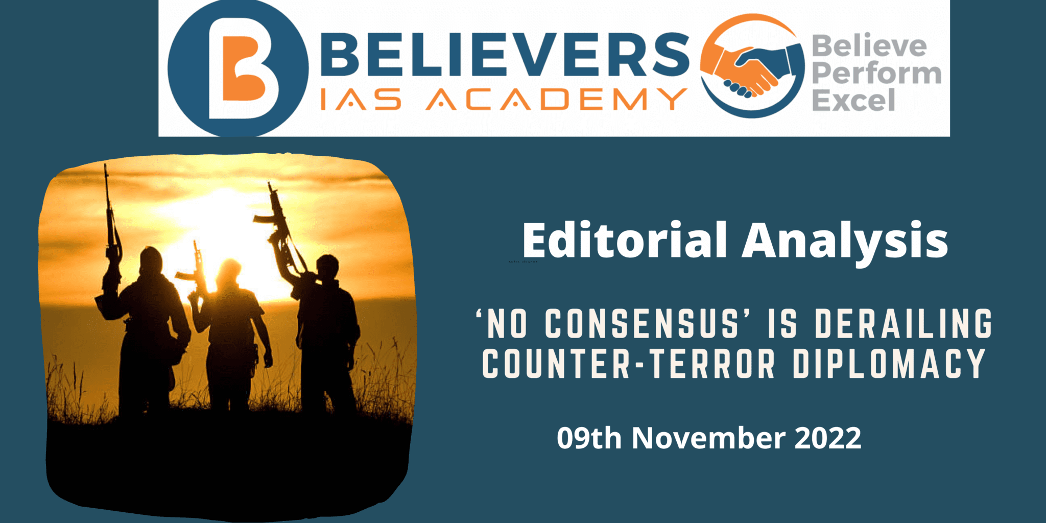 Counter terrorism and consensus - Believers IAS Academy