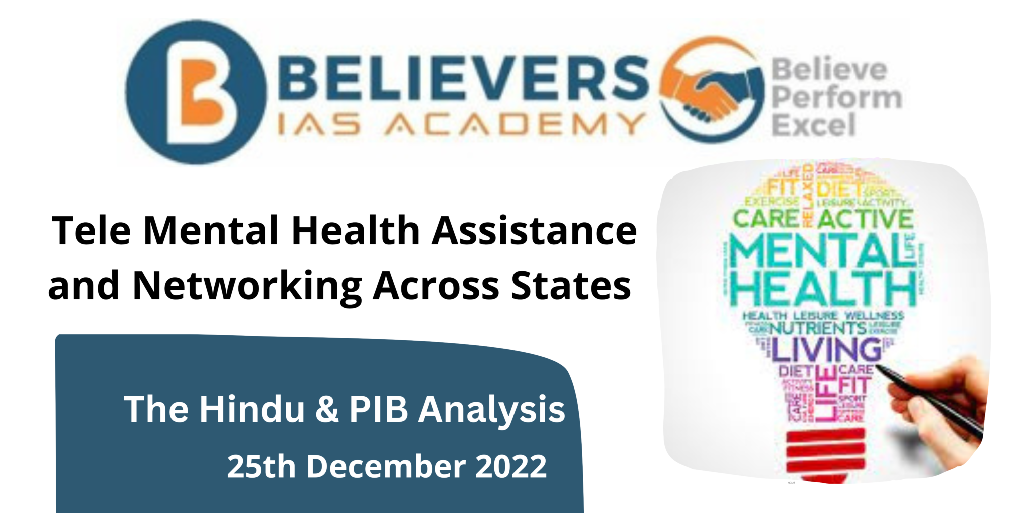 Tele-MANAS - Believers IAS Academy