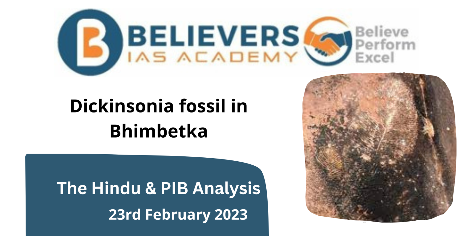 Dickinsonia fossil in Bhimbetka - Believers IAS Academy