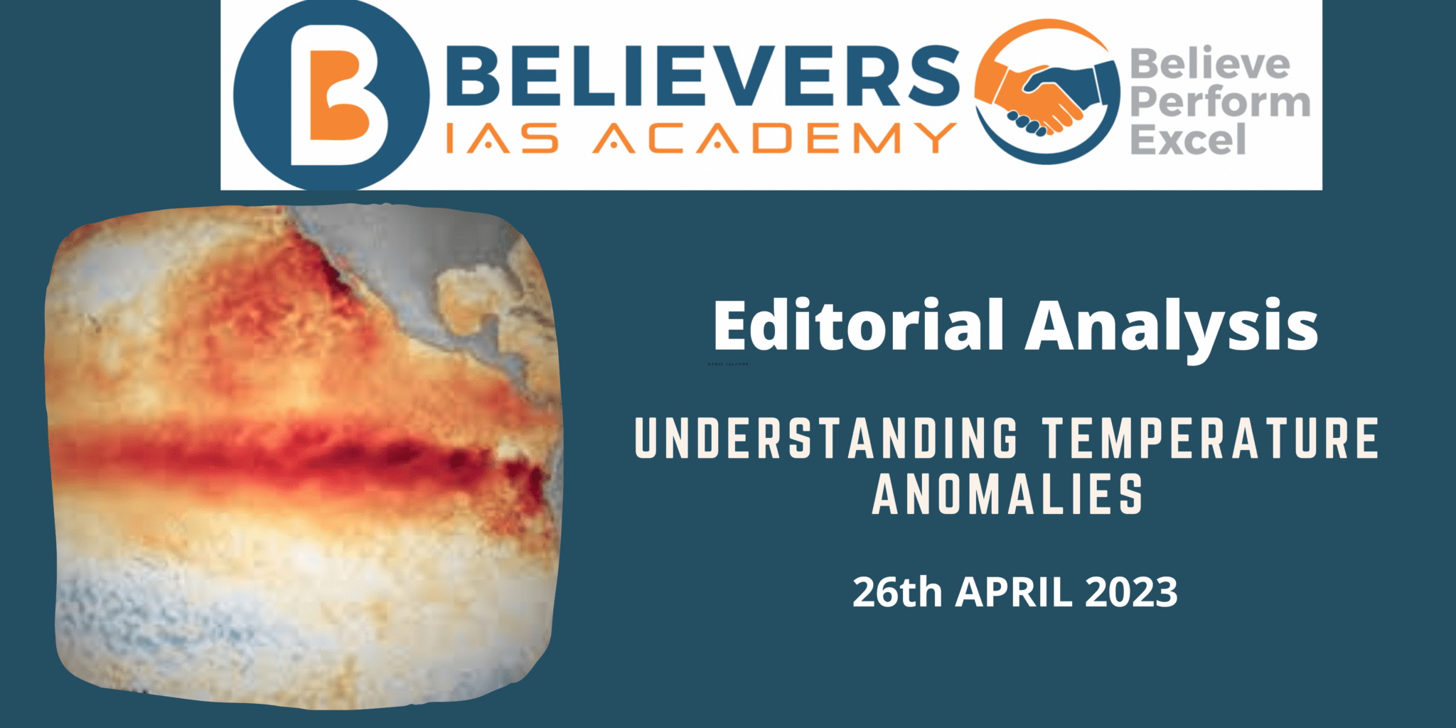 Understanding Temperature Anomalies - Believers IAS Academy