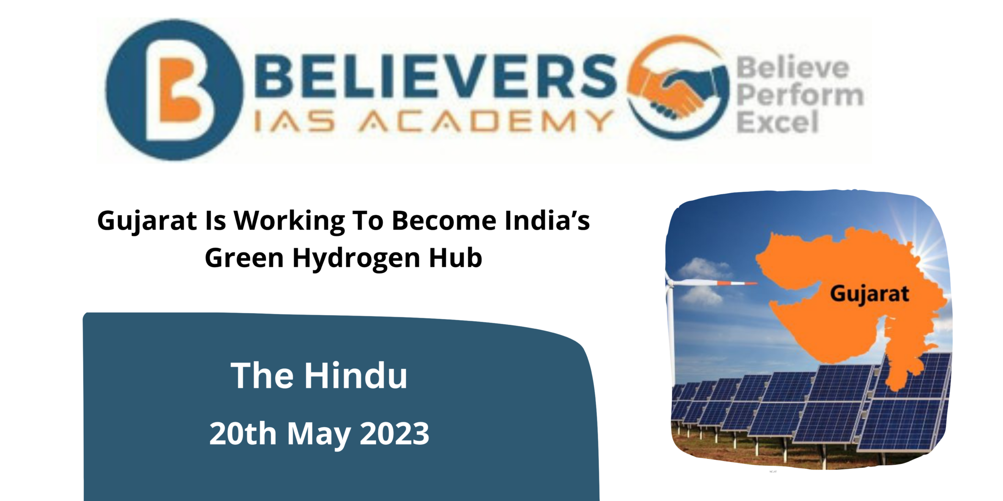 Gujarat Is Working To Become India’s Green Hydrogen Hub - Believers IAS Academy
