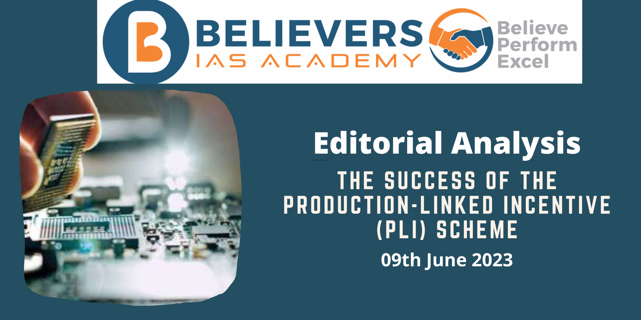 The Success Of The Production Linked Incentive Pli Scheme Believers