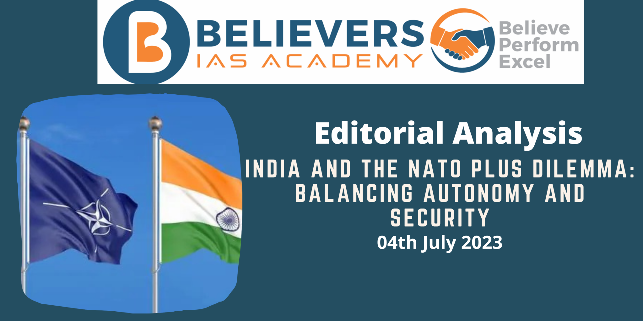 India and the NATO Plus Dilemma: Balancing Autonomy and Security ...
