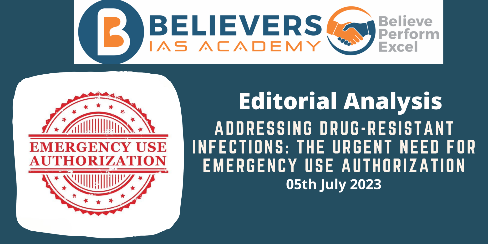 Addressing Drug-Resistant Infections: The Urgent Need for Emergency Use ...