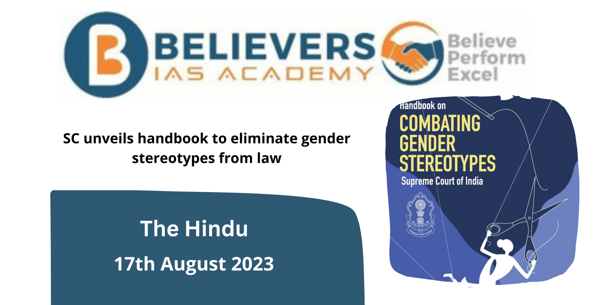 SC unveils handbook to eliminate gender stereotypes from law ...