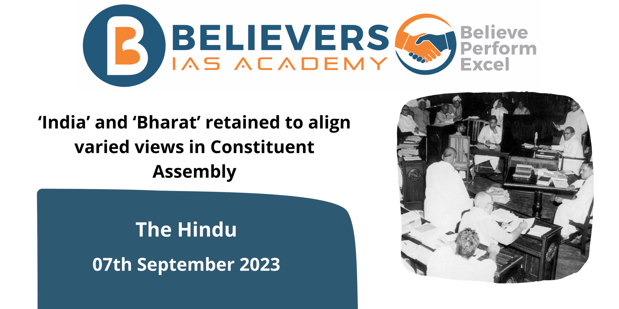 ‘India’ and ‘Bharat’ retained to align varied views in Constituent ...