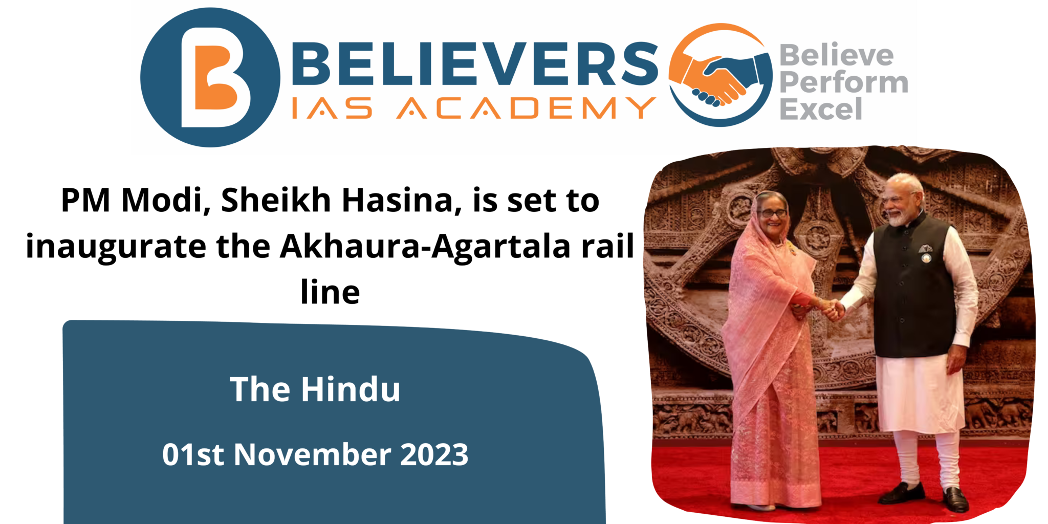 PM Modi, Sheikh Hasina, is set to inaugurate the Akhaura-Agartala rail ...