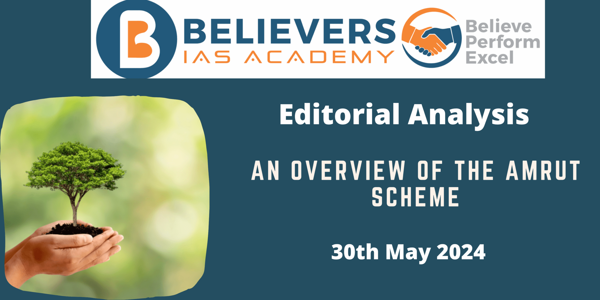 An overview of the AMRUT scheme - Believers IAS Academy
