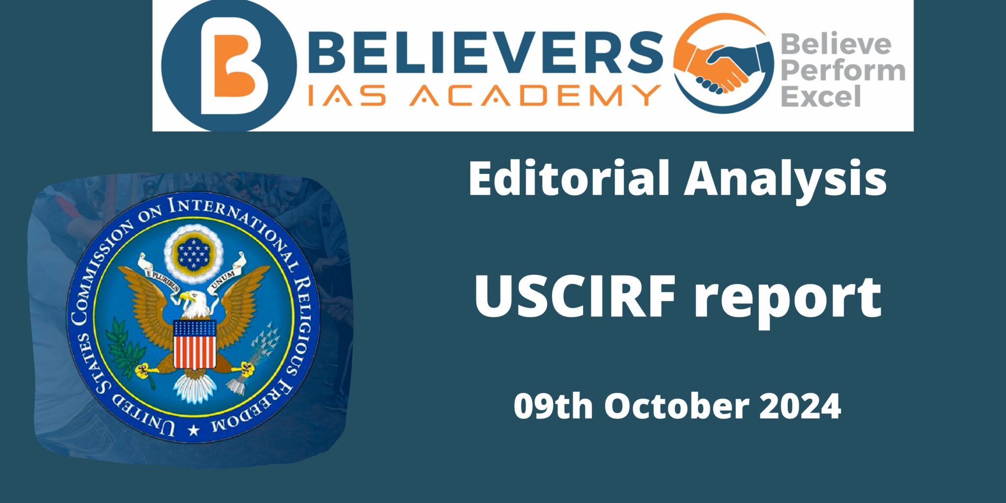 USCIRF report - Believers IAS Academy